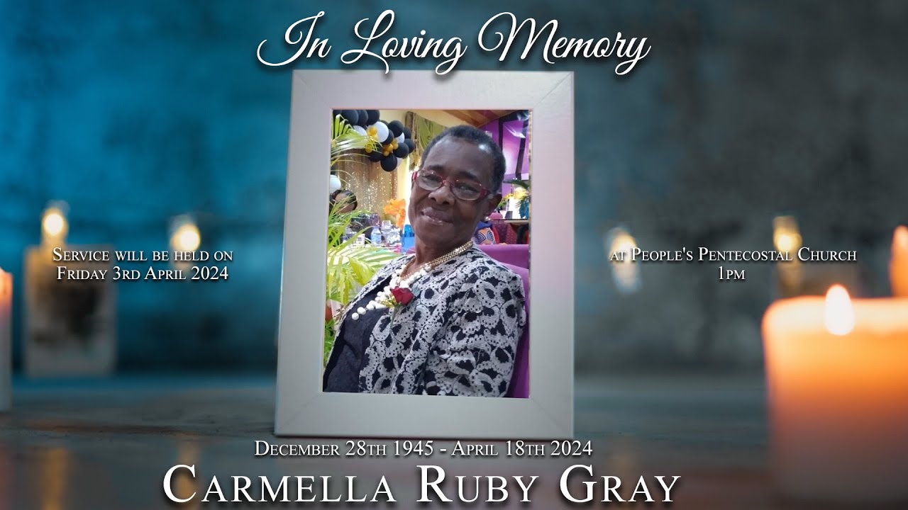 Celebrating The Life of Carmella Ruby Gray - YouTube