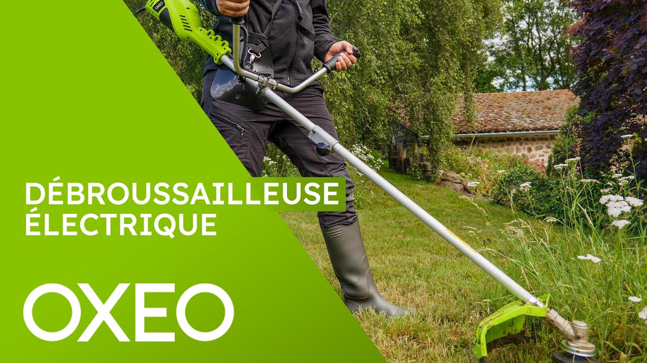 Débroussailleuse électrique OXEO - YouTube
