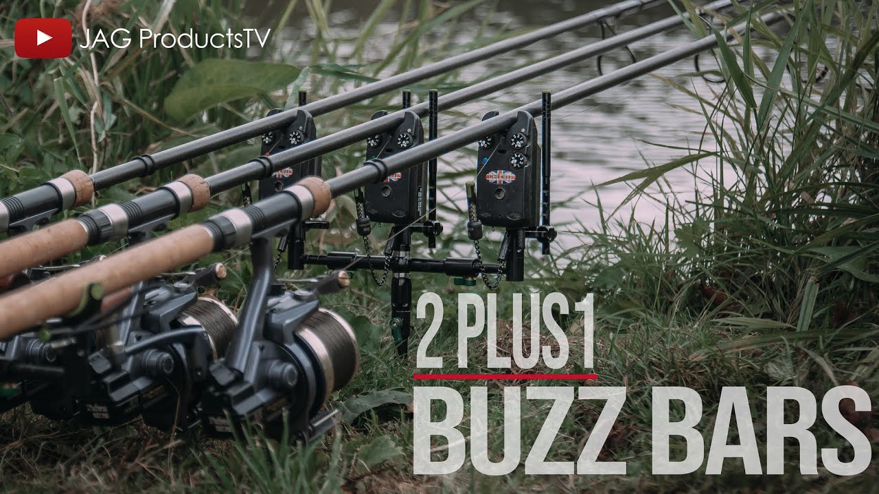  CARP FISHING TV JAG PRODUCTS 2 PLUS 1 BUZZ BARS WITH ELLIOT GRAY
