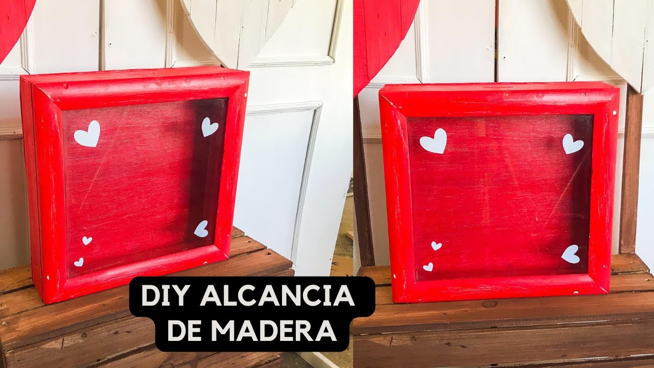ALCANCIA DE MADERA DIY - IDEAL PARA REGALO O PARA VENDER. - YouTube