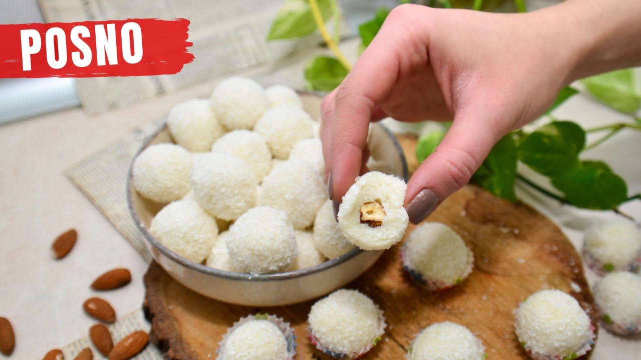 POSNE Rafaelo kuglice od samo 6 sastojaka - Rafaello recept - YouTube