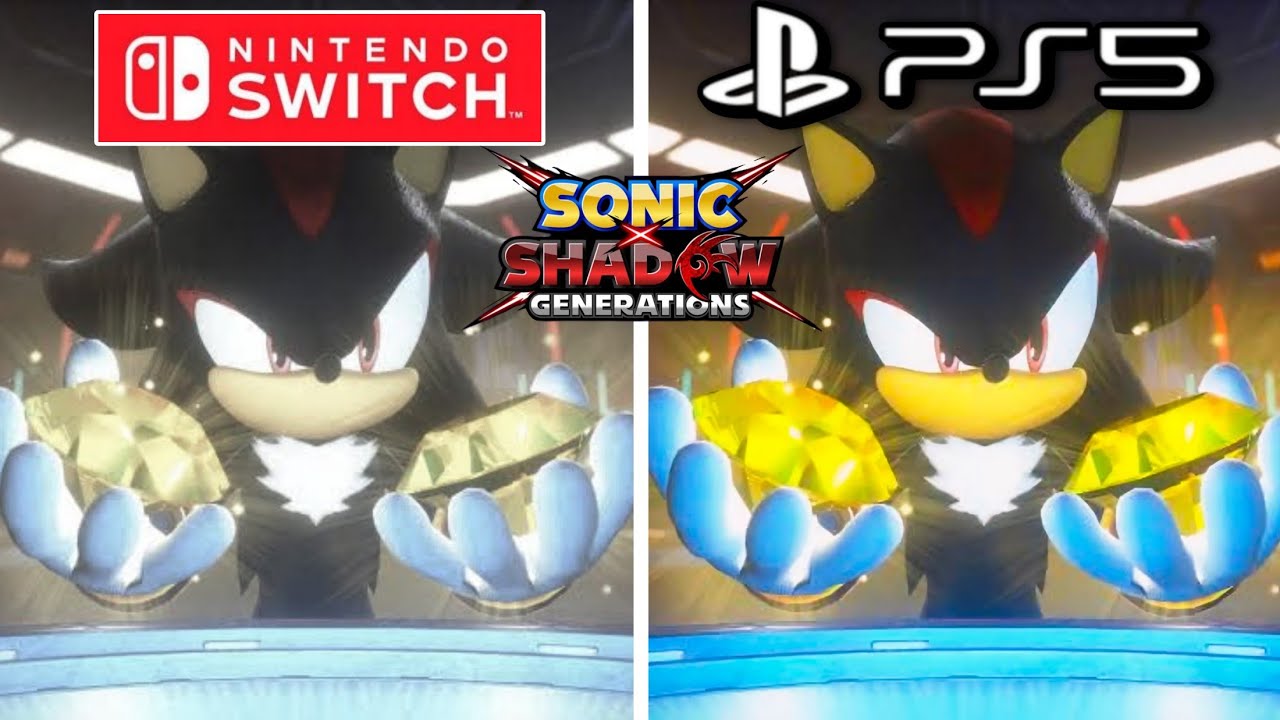 Sonic X Shadow Generations PS5 vs Nintendo Switch Graphics Comparison - YouTube