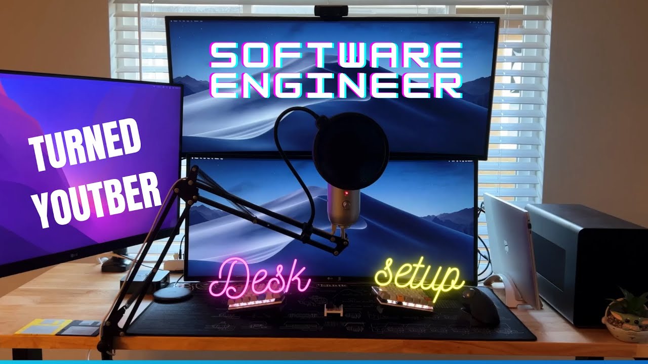 My WFH Desk Set Up (Remote Software Engineer) - YouTube