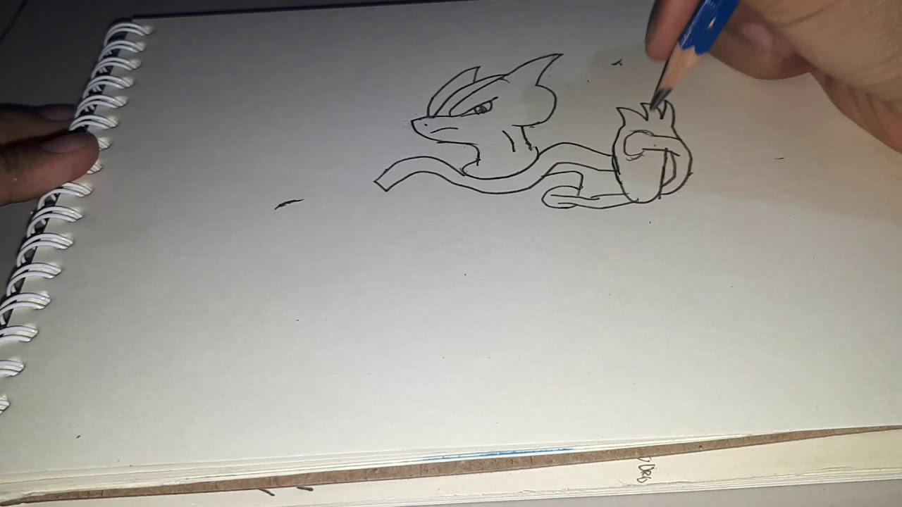 Mega mewtwo z timelapse drawing - YouTube