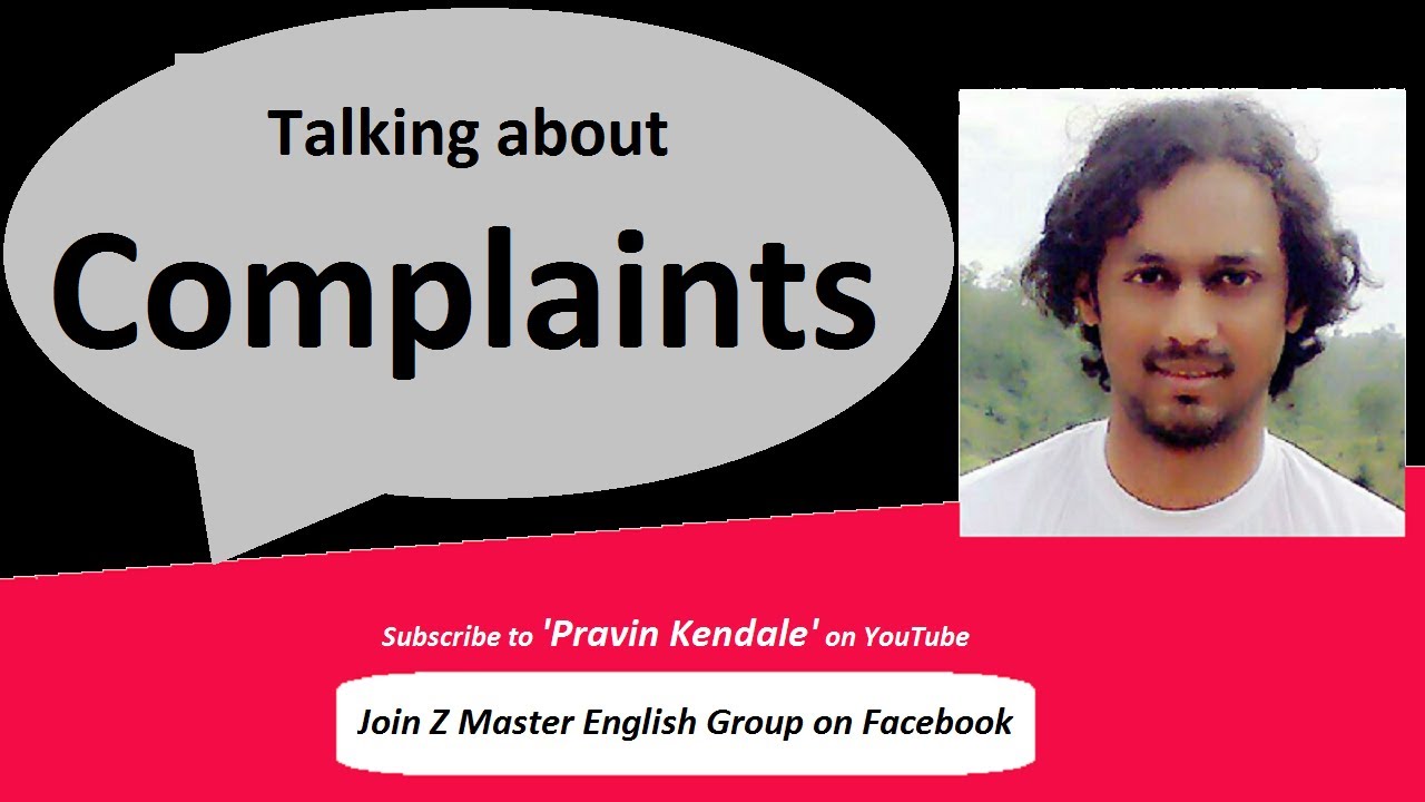 Talking about complaints - YouTube