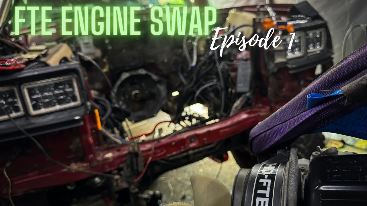 Landcruiser 80 series FTE engine swap - YouTube