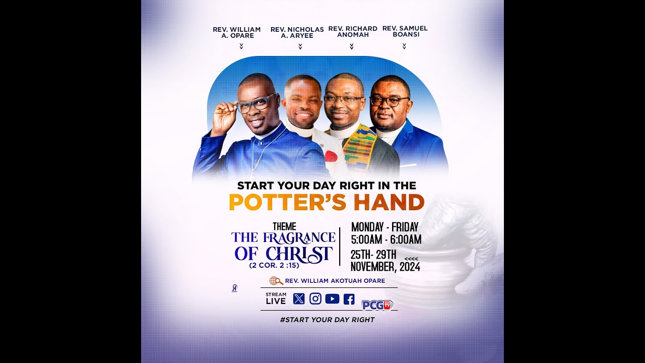 START YOUR DAY RIGHT || IN THE POTTER'S HAND || WITH REV. WILLIAM ...