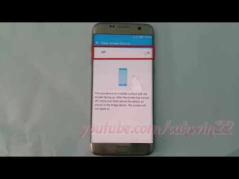 Samsung Galaxy S7 Edge : How to enable or disable Easy screen turn on