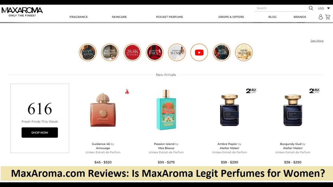 Is MaxAroma Legit? MaxAroma.com Reviews - Perfumes for Women - YouTube