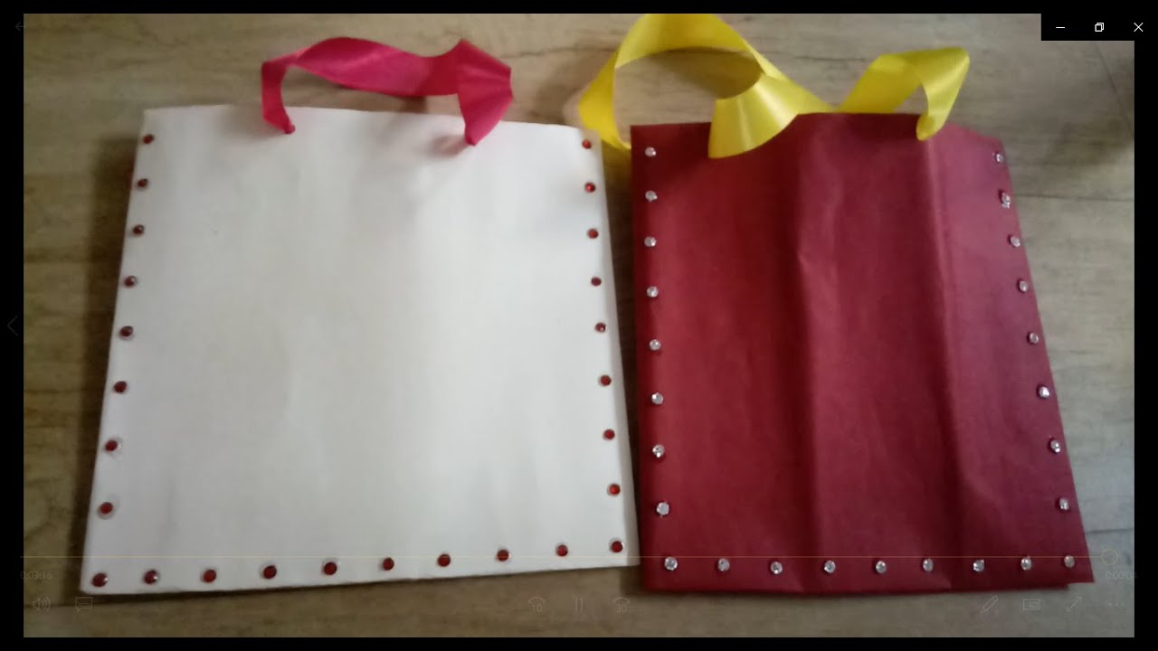 How to Make a Paper Bag with OLD paper – Paper Bag Making Tutorial (Easy) - Gift packing - YouTube