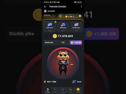 26 Haziran Hamster Kombat 1 Milyon Bonus Günlük Şifre #hamsterkombat #hamsternews #hamsters