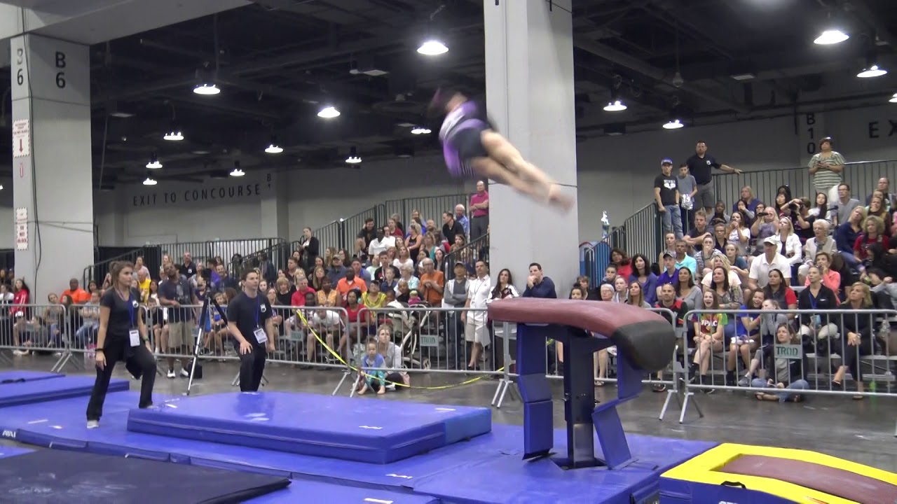 SrB Hannah DeMers, Splitz | L10 Vault 2018 JO Nationals - YouTube