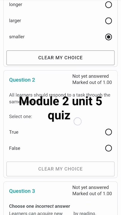 #module 2 unit 5 quiz with answers #easte training #Qaed training - YouTube