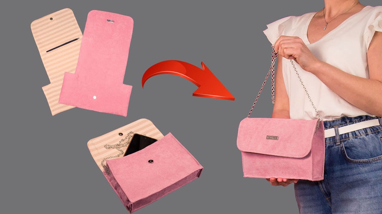 The simple way to sew a bag with one pattern easily! - YouTube