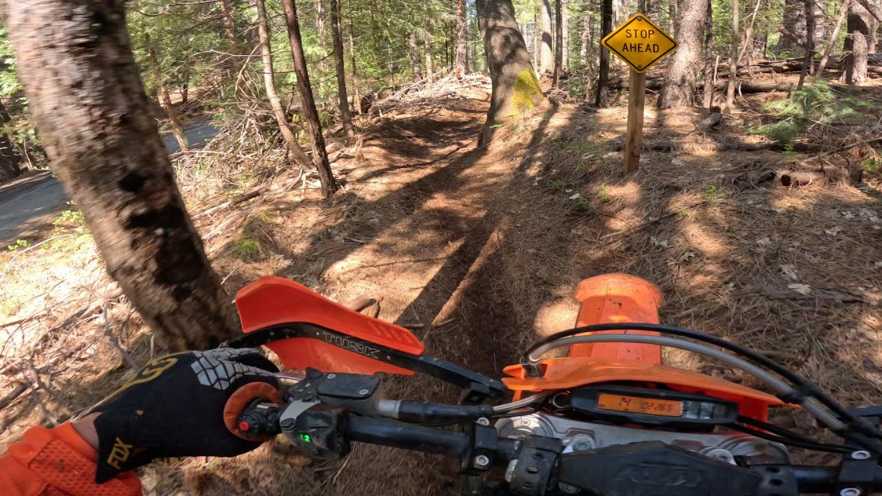 Foresthill Ca, Sugar pine ohv - smashing loop 1 on my Ktm 500xcf-w ...