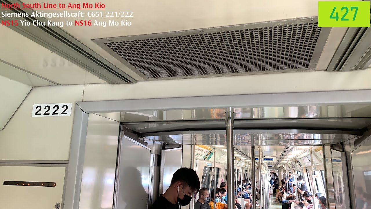 ⁴ᴷ [Terminates?] SMRT Trains, NSL Train Ride [YCK → AMK] - Siemens C651 ...