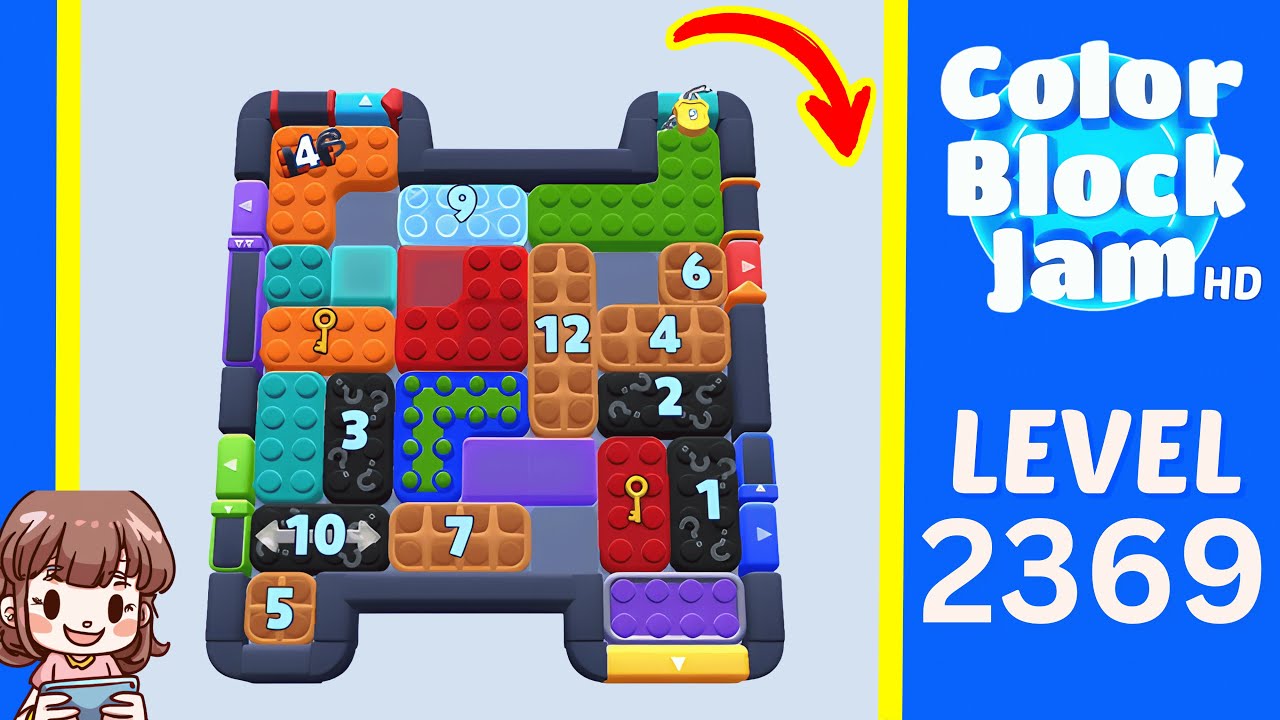 Color Block Jam Level 1459 (2369) Solution Walkthrough - YouTube
