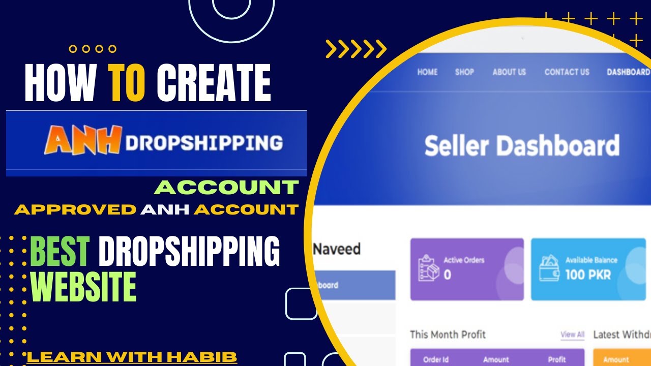 How To Create Anh Dropshipping Account 2024 || Approved ANH Account ...