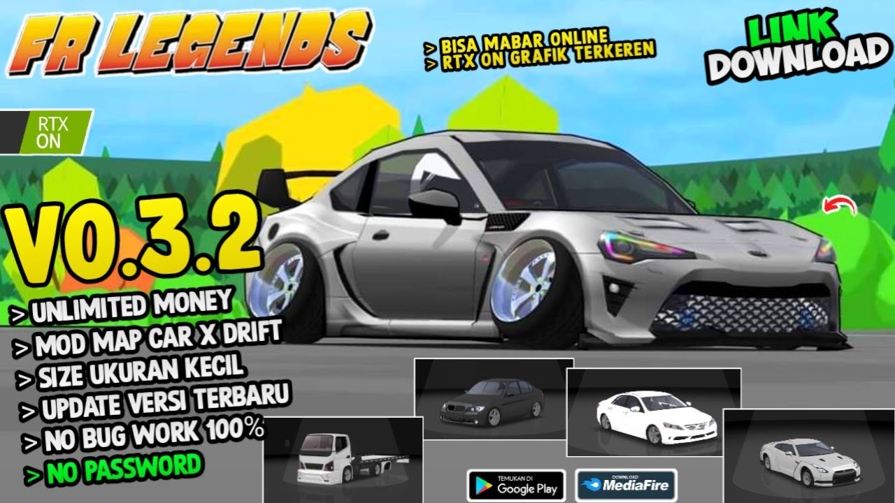 FR Legends Mods Terbaru 2023 | Toyota Mark X | BMW | Truck | Gtr R35 ...
