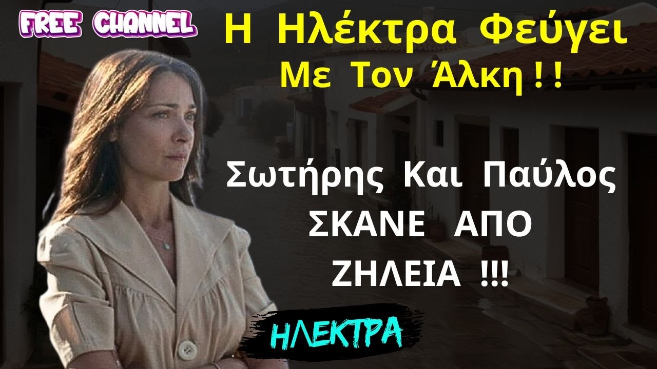 Ηλέκτρα ΕΡΤ 1 -| ΣΟΚ ! - Η Ηλέκτρα Φεύγει Με Τον Άλκη , Και ο Σωτήρης ...