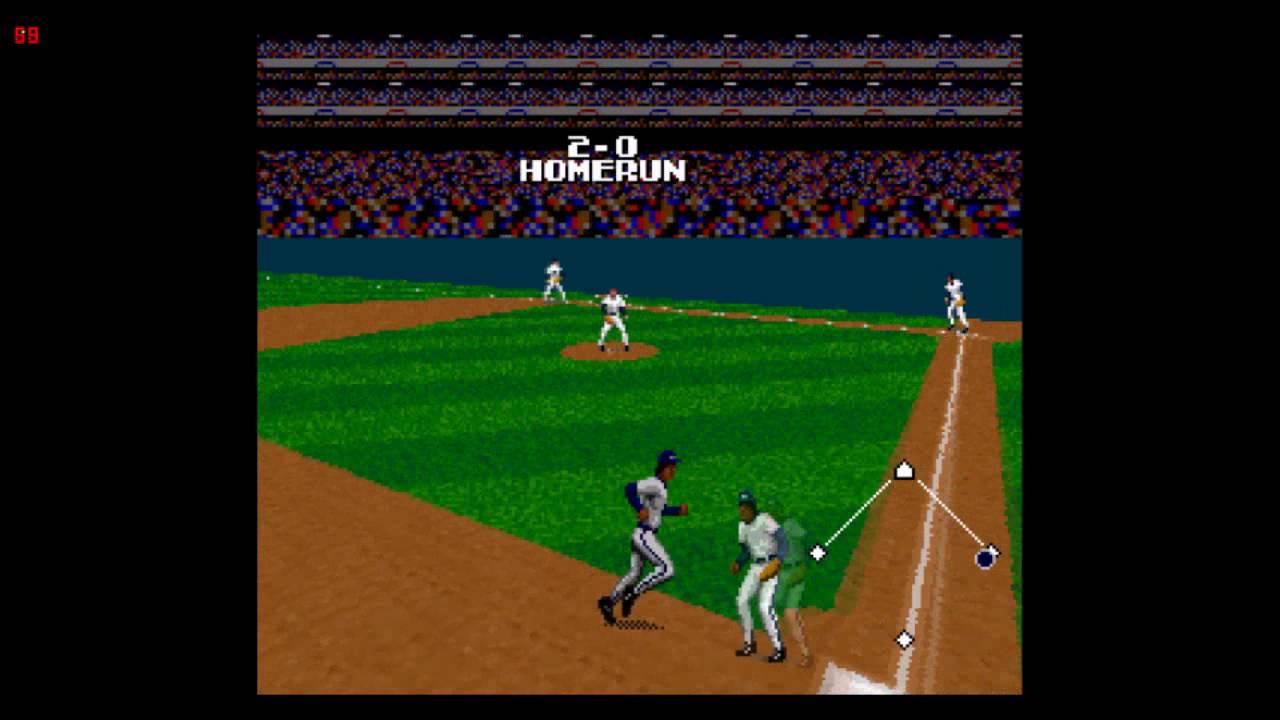 Tecmo Super Baseball (SNES) HOMERUN - YouTube