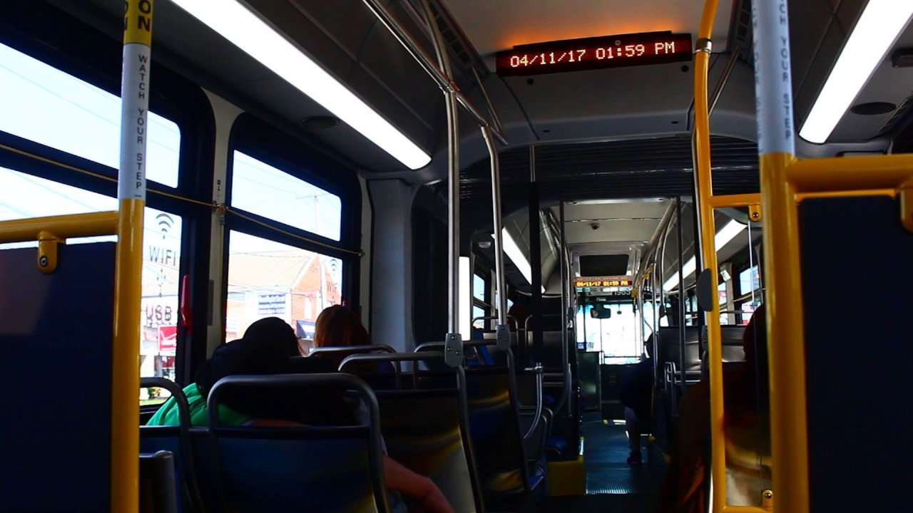 NICE Bus: On-Board 2017 New Flyer XN60 Articulated CNG 1965 on the N6 ...