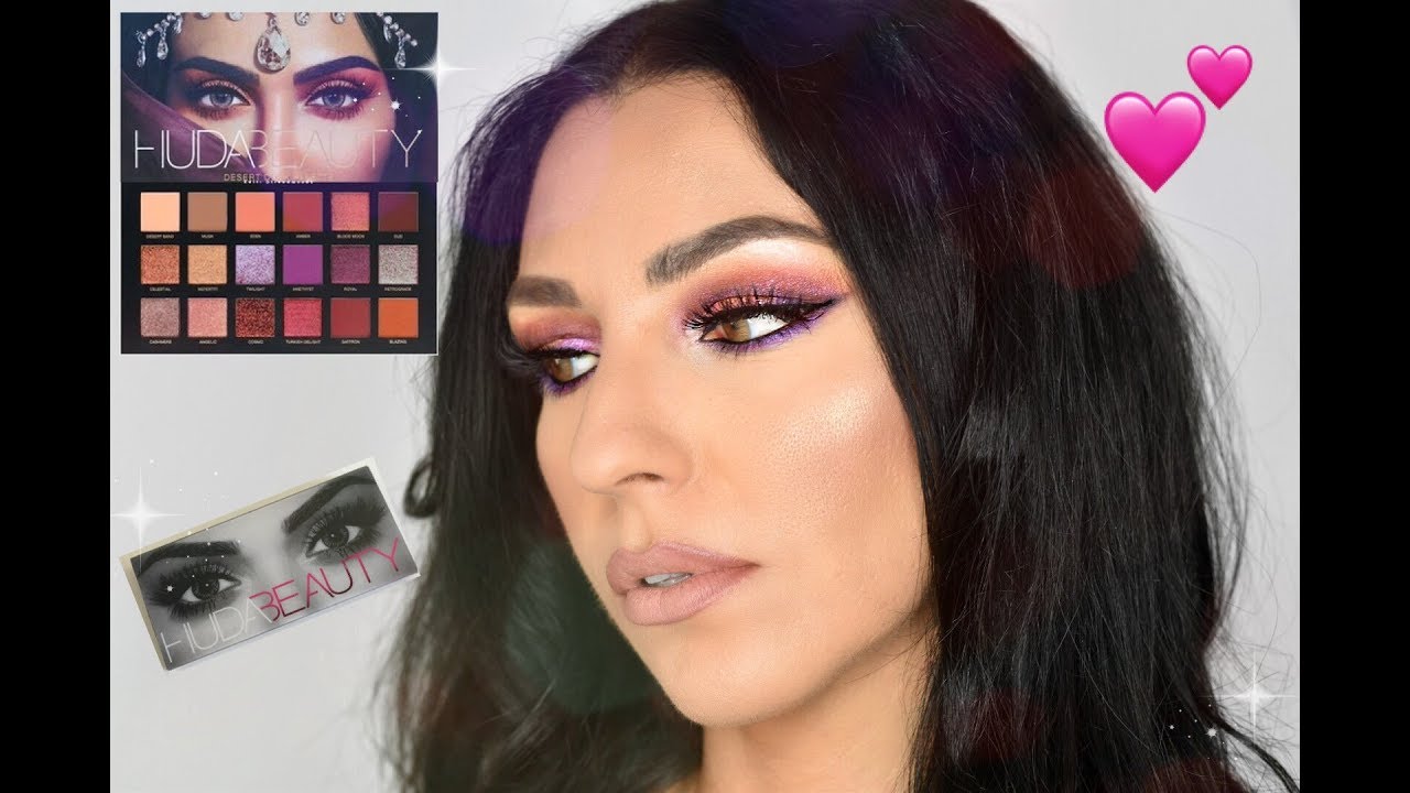 Hudabeauty Desert Dusk Palette Inspired Makeup Look - YouTube