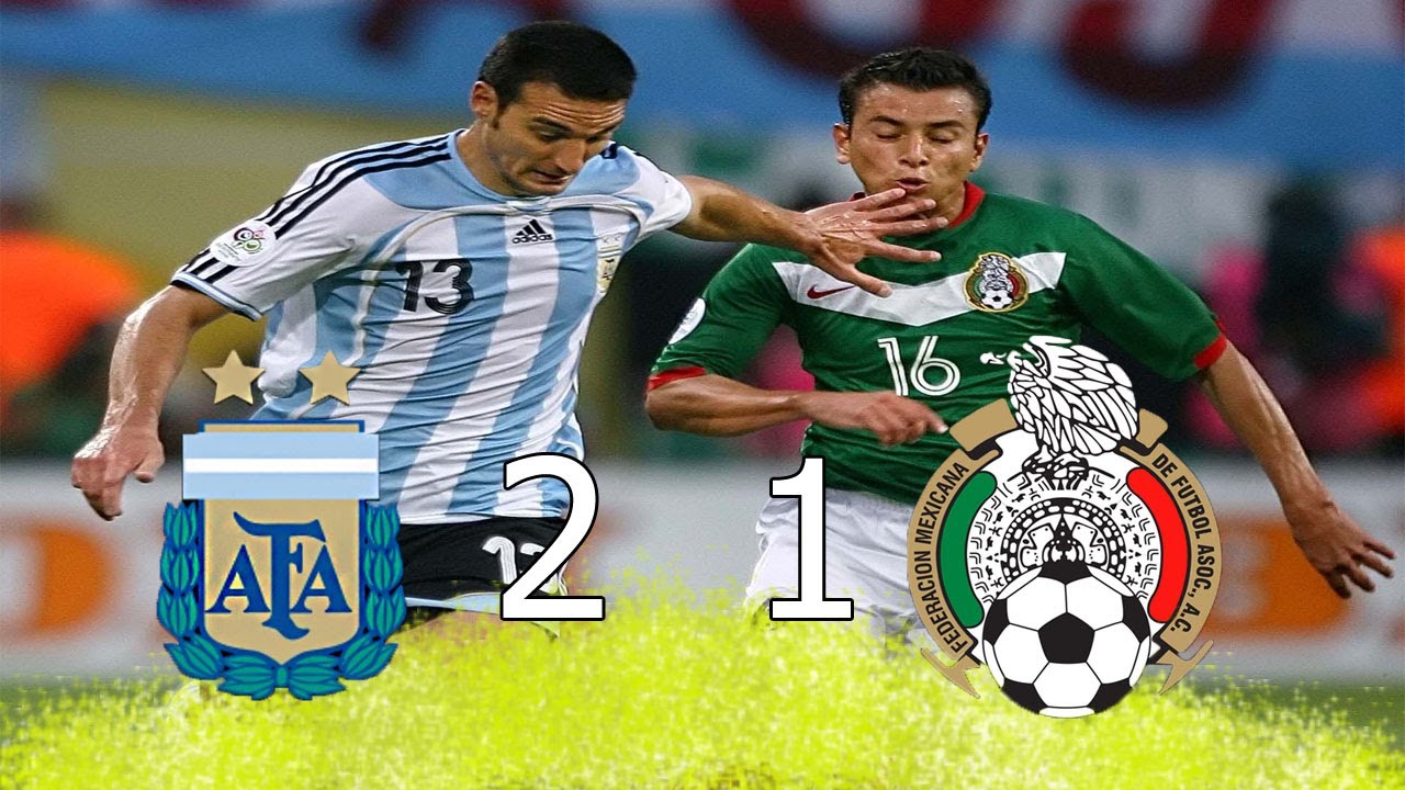 Argentina 2 vs México 1 - Octavos de final Copa del Mundo 2006 ...