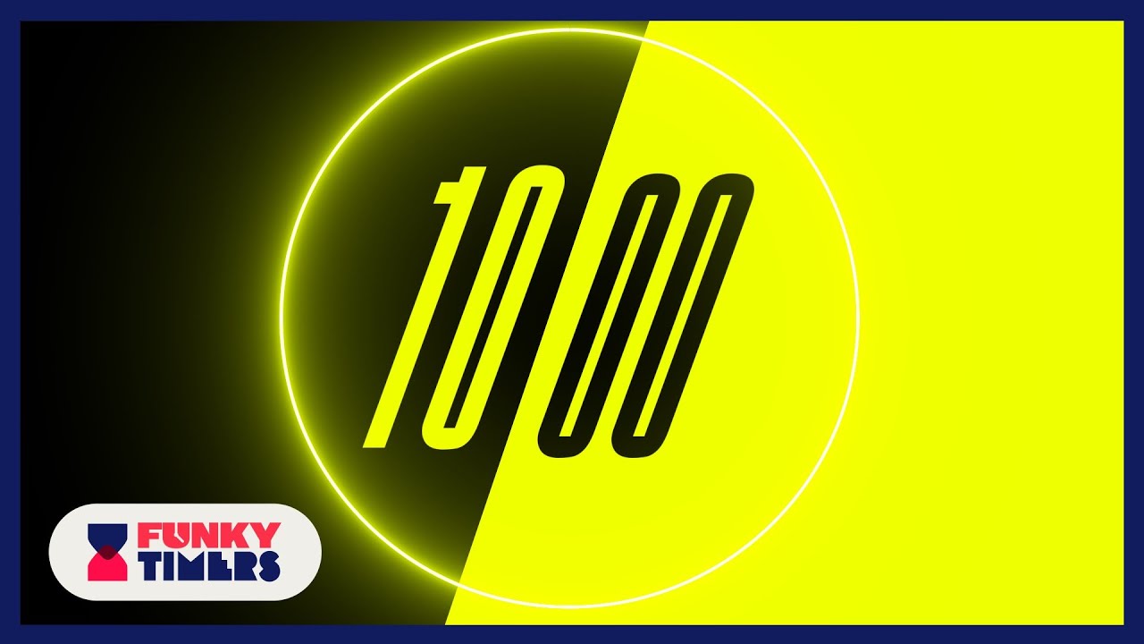 10 Minute Colorful Yellow Countdown Timer with Relaxing Music - YouTube
