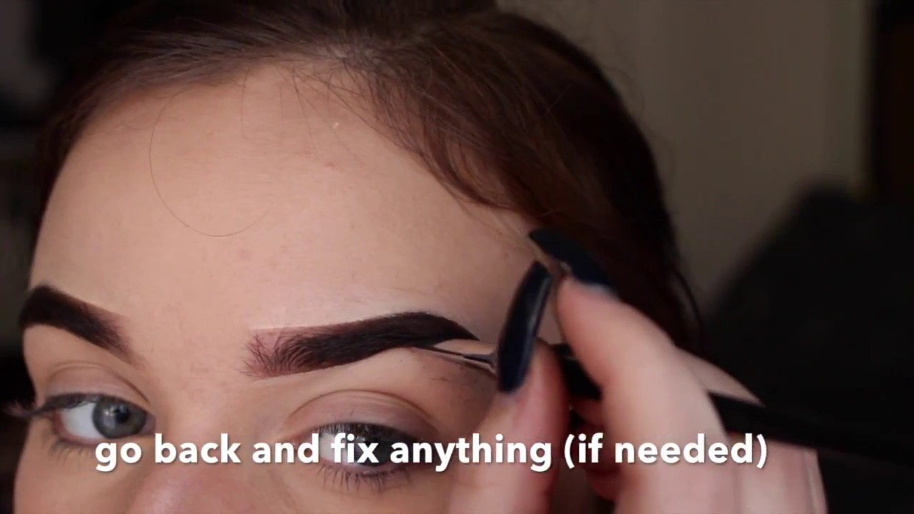 MY EVERYDAY DRAMATIC EYEBROW ROUTINE - YouTube
