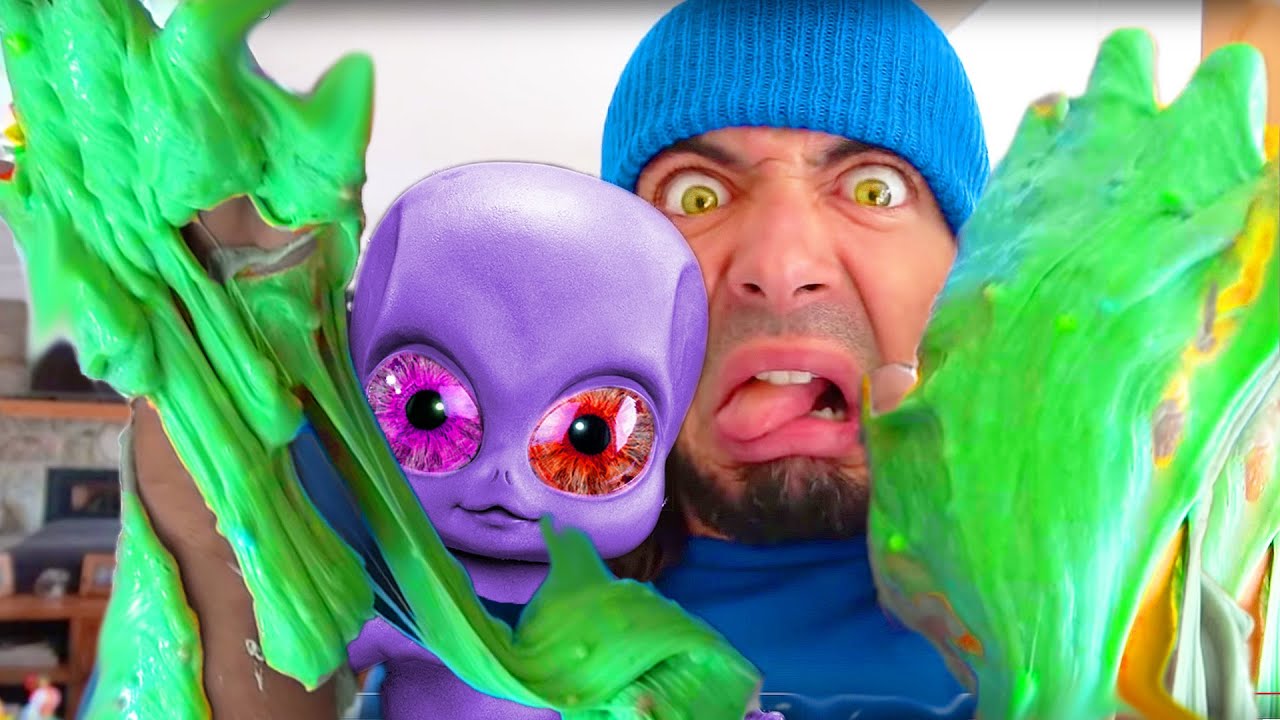 BABY ALIEN SLIME! - YouTube
