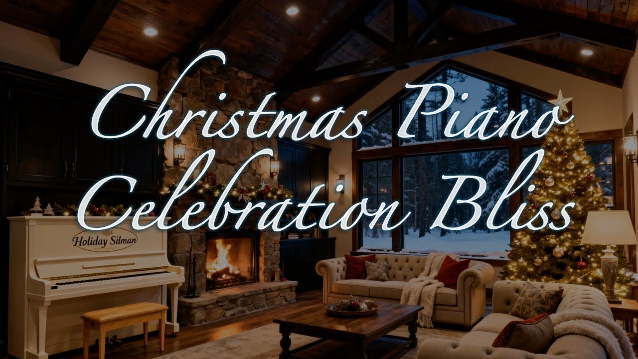 Upbeat Christmas Piano | Joyful Holiday Ambience | Good Mood Background ...