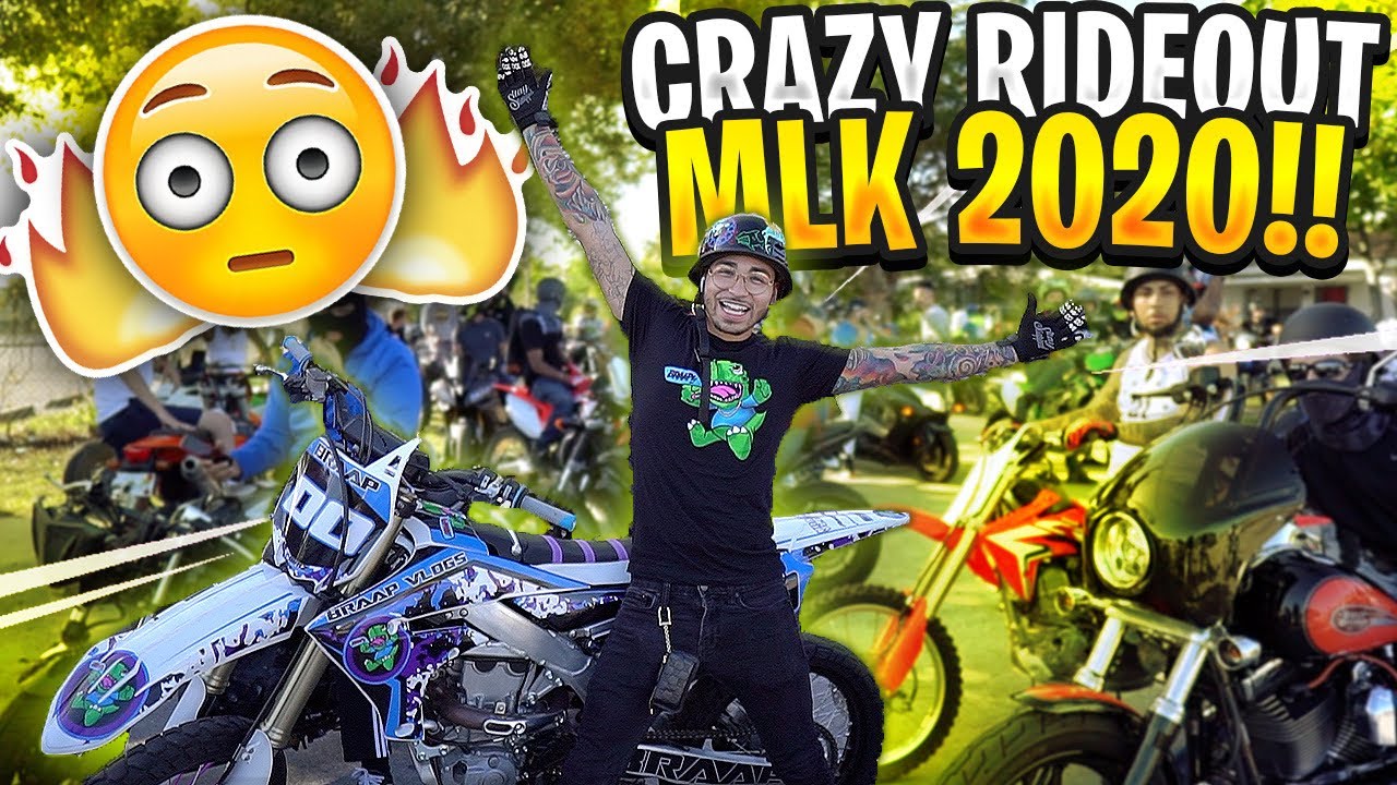 THE BIGGEST MIAMI RIDEOUT YET ! (MLK 2020 RIDE OUT) | BRAAP VLOGS - YouTube