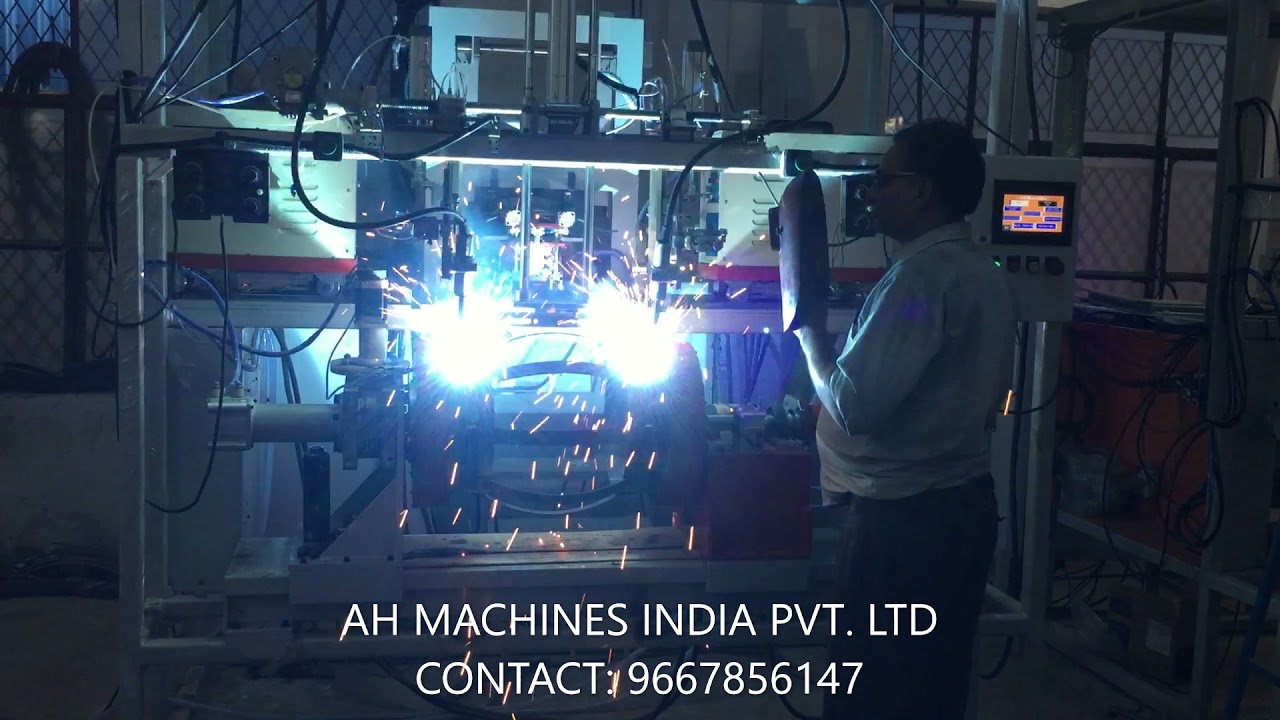 Bow spring centralizer welding SPM - YouTube