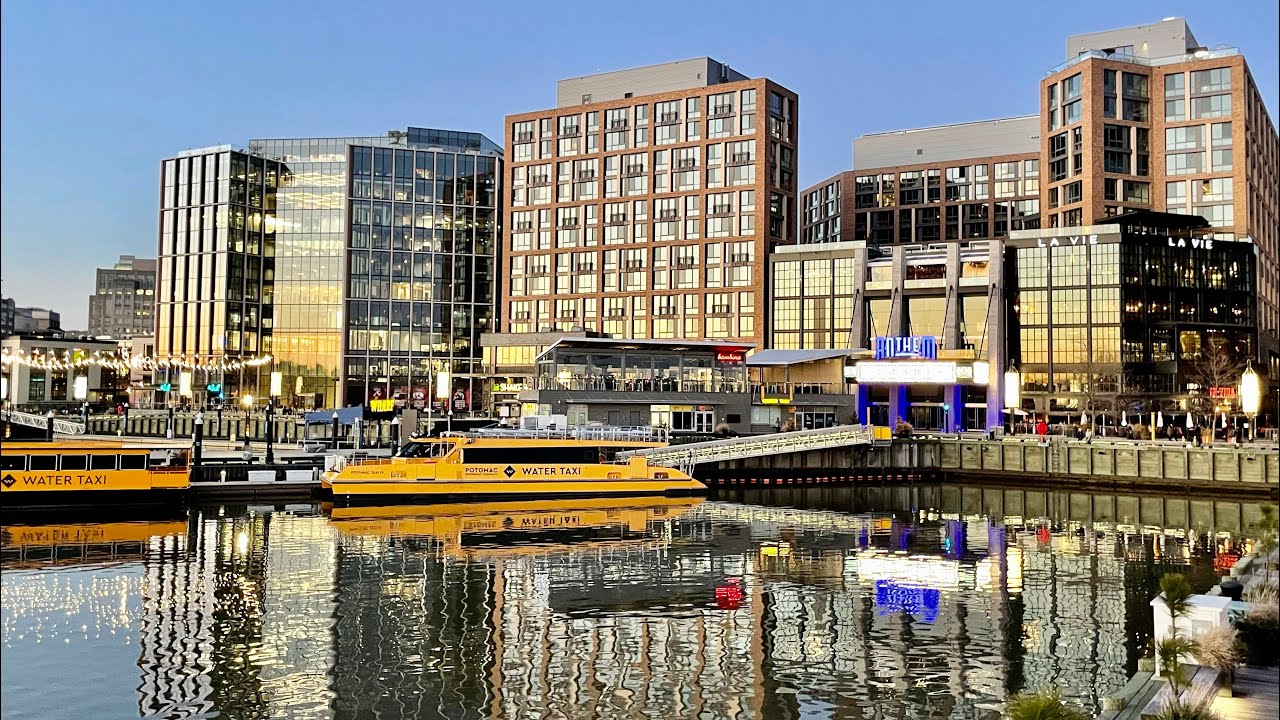 ⁴ᴷ⁶⁰ The Best Waterfront Views in Washington DC: The Wharf - YouTube