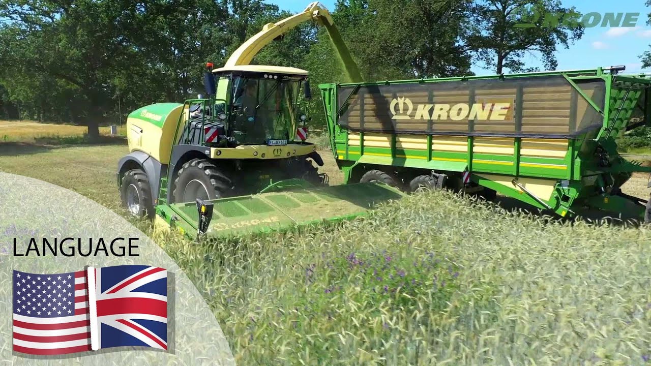 KRONE XDisc – Direct cut header for forage harvester - YouTube
