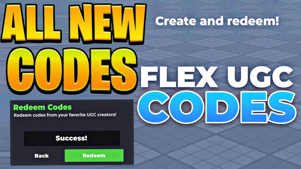 *NEW CODES* ROBLOX FLEX UGC CODES FEBRUARY 2025 - FLEX UGC CODES - YouTube
