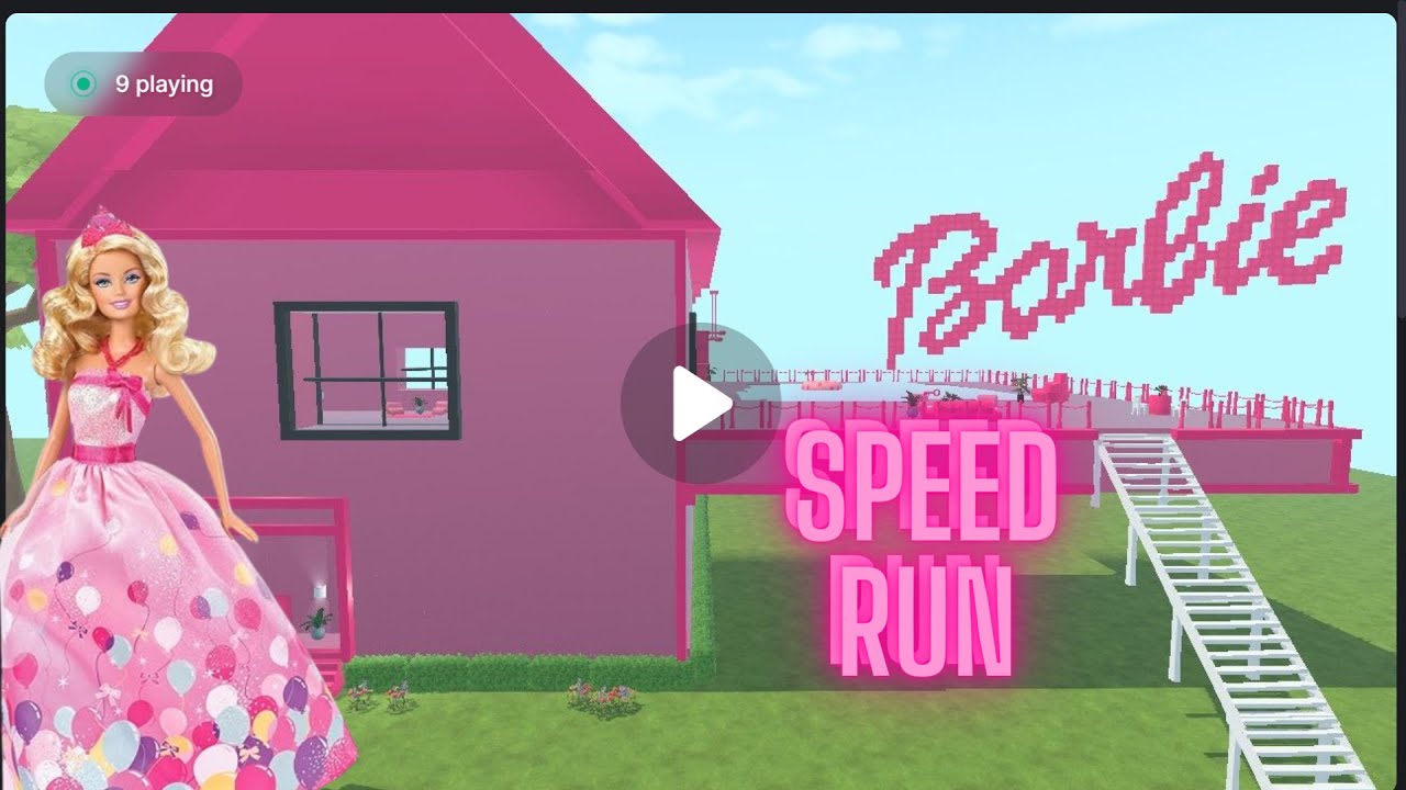 Barbie Dreamhouse & Short Obby : speedrun (HiberWorld) - YouTube
