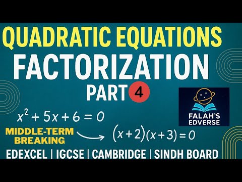 Quadratic Equations Factorization | O Level & IGCSE Maths (Cambridge ...