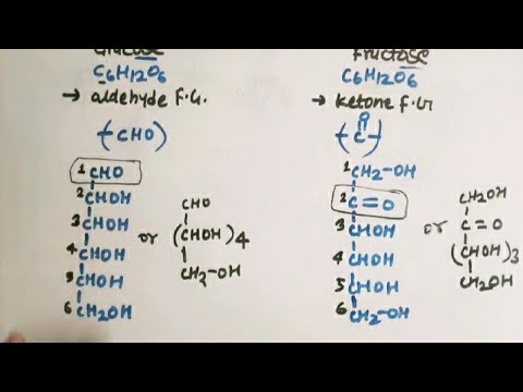 structure of glucose and fructose l glucose and fructose formula l chemistry class 12th l