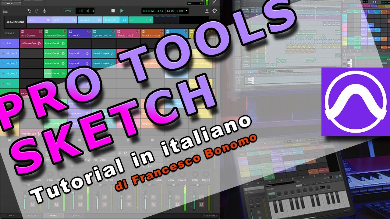 Pro Tools Sketch tutorial in italiano - ROMA SOUND DESIGN - YouTube