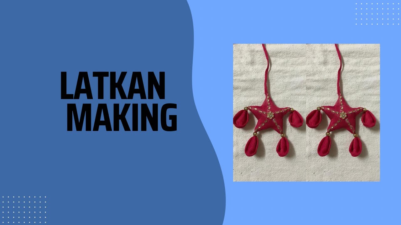 Easy Tassel Making-5| How to make latkan | Beautiful Fabric latkan ...