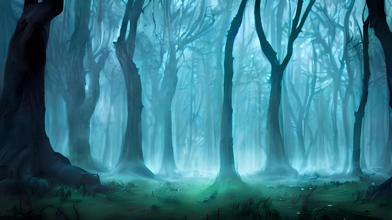 Spooky Forest | Creepy Ambience with Dark Music | Rain & Thunder - YouTube