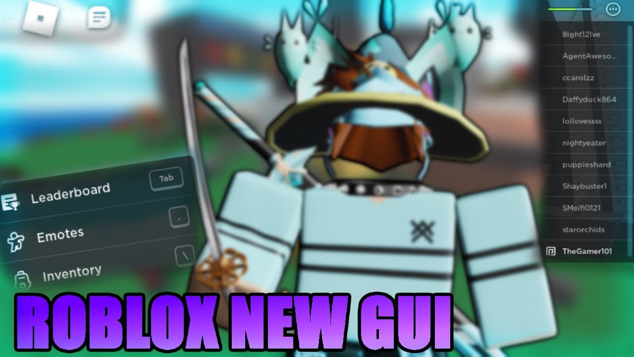 Roblox Brand new Gui for Roblox In Game - YouTube