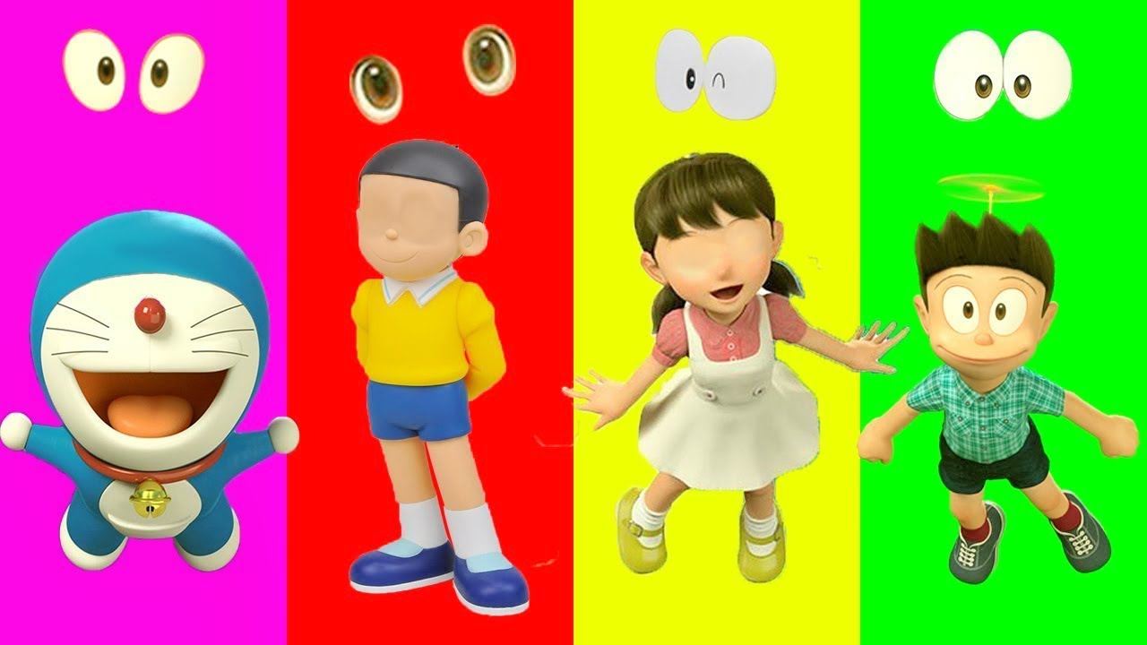 Wrong Eyes Shizuka Nobita Suneo Doraemon Finger Family Song Learn ...