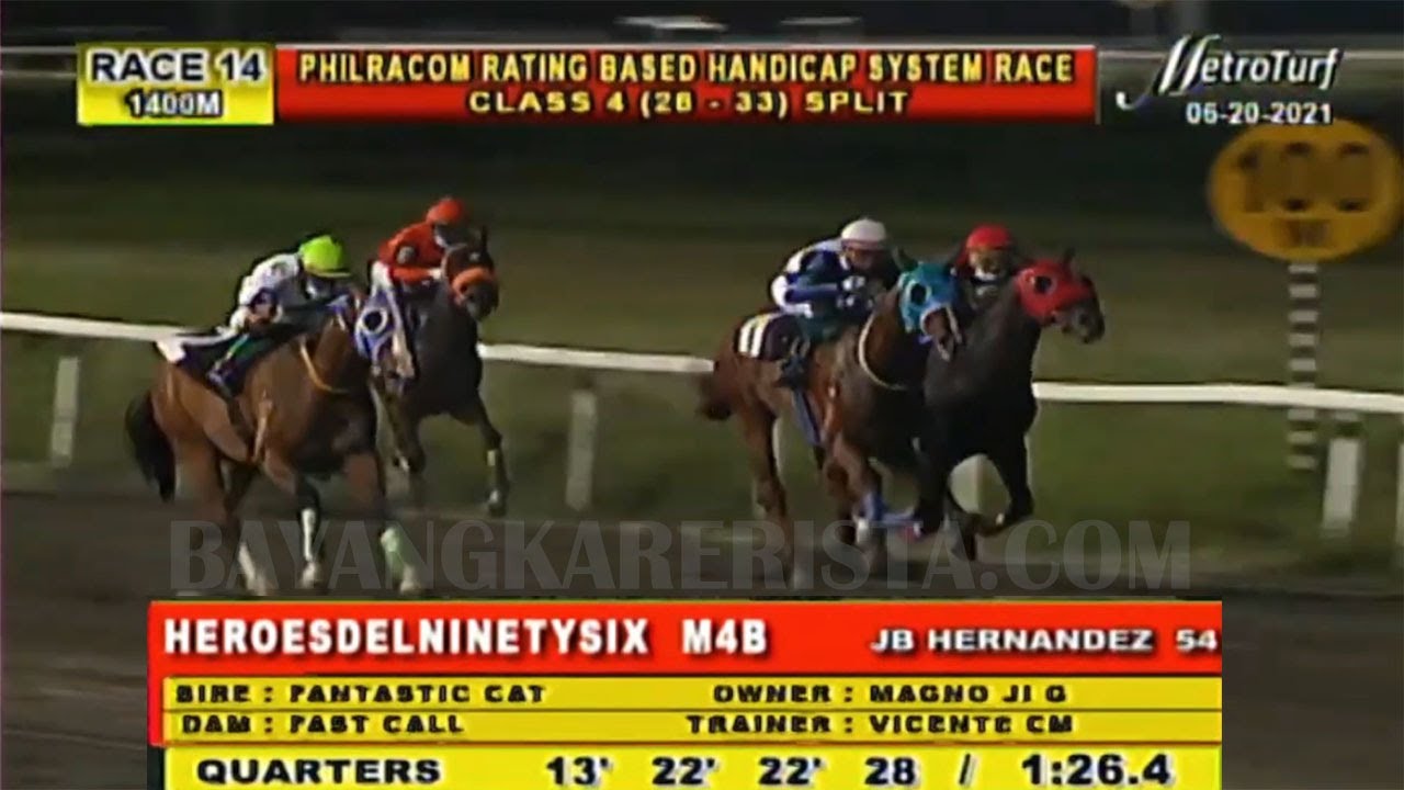 HEROESDELNINETYSIX | MMTCI RACE 14 | JUNE 20, 2021 | METRO TURF LIVE ...