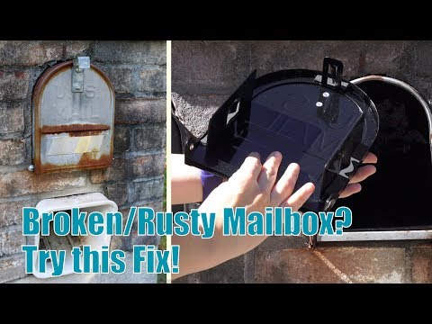 How To Repair Broken Metal Mailbox Post