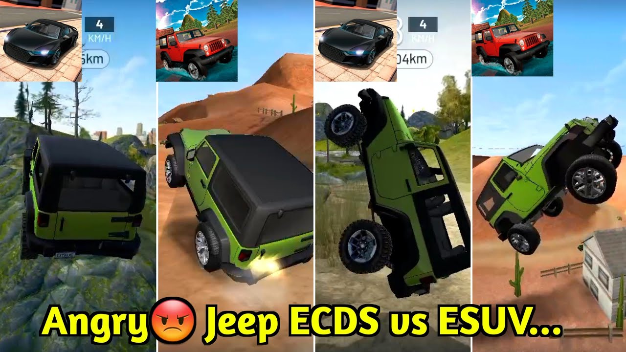 Angry Jeep! | Extreme Car Driving Simulator vs Extreme SUV Driving ...