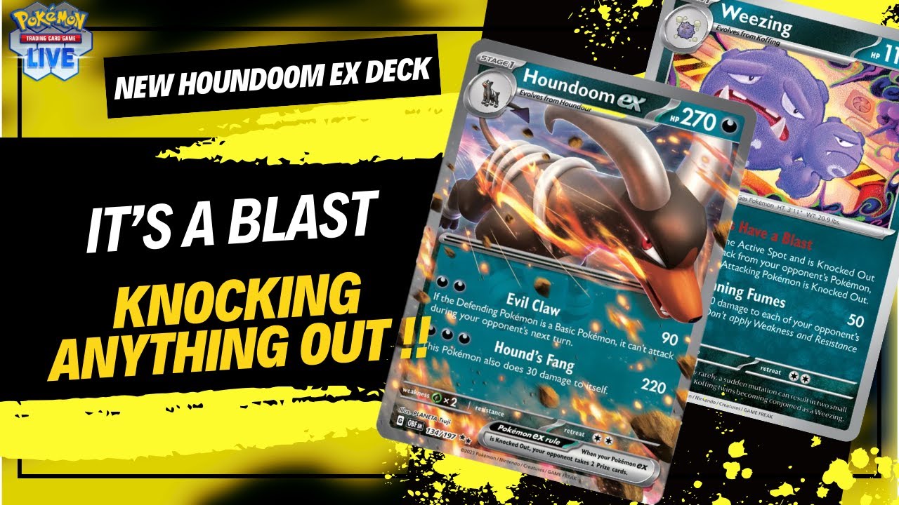 Pokemon TCG Live Houndoom EX Deck With The New 151 Weezing Amazing ...