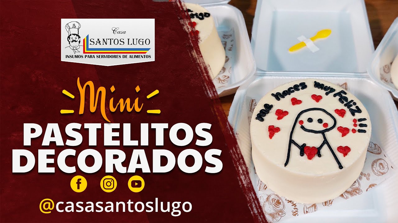 MINI PASTELITOS DECORADOS ⭐RECETA FÁCIL⭐ - YouTube
